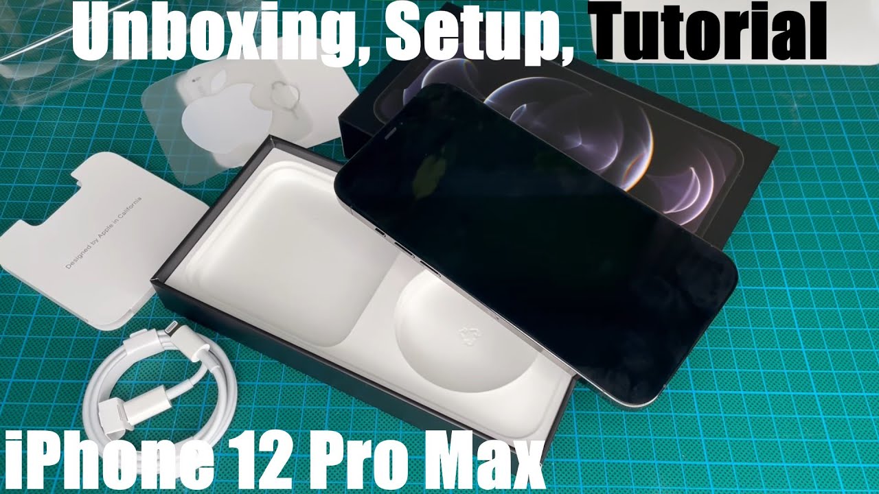 Apple iPhone 12 Pro Max, Graphite, 512GB with A14 Bionic chip unboxing ...