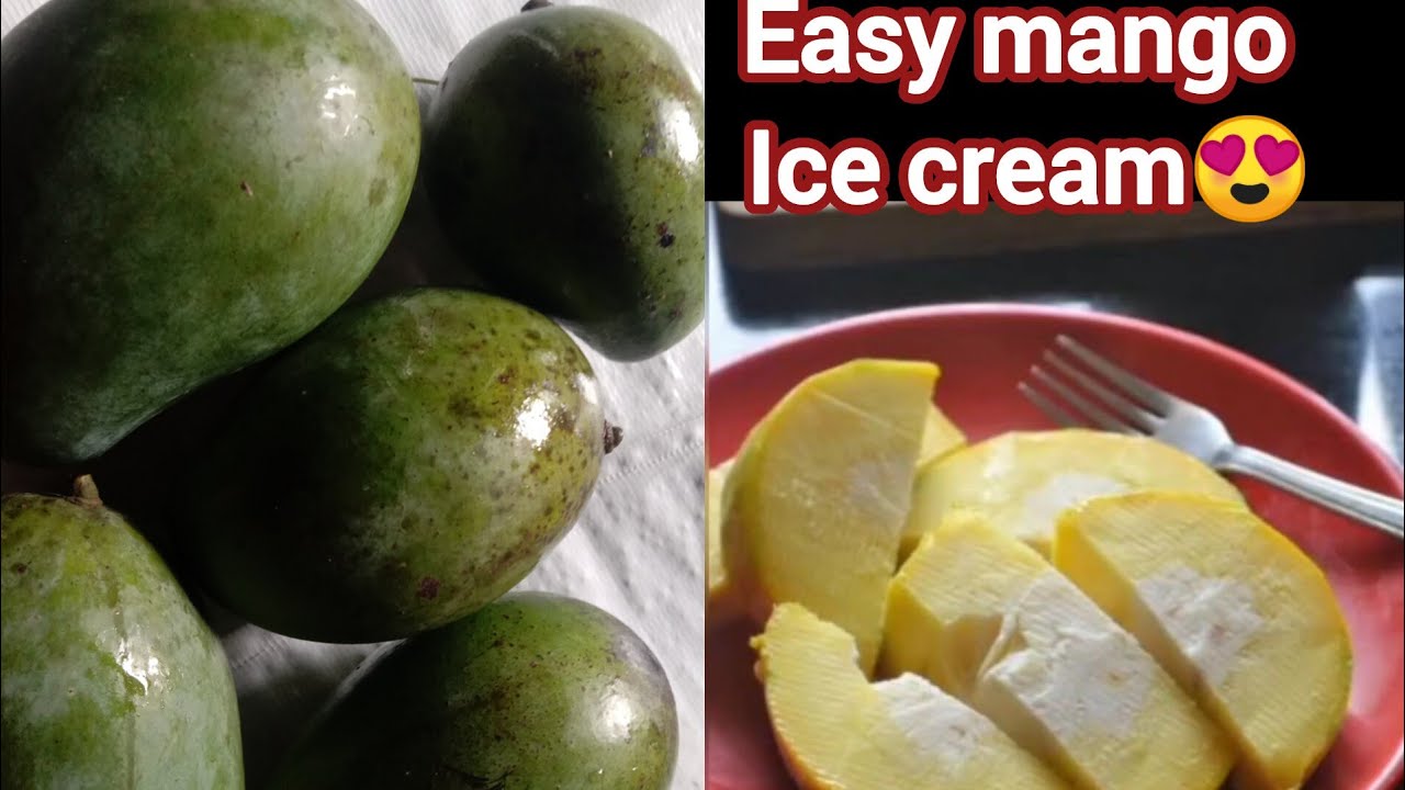 আমের আইসক্রিম 😍!! Easy to make mango ice cream recipes!#subscribe # ...
