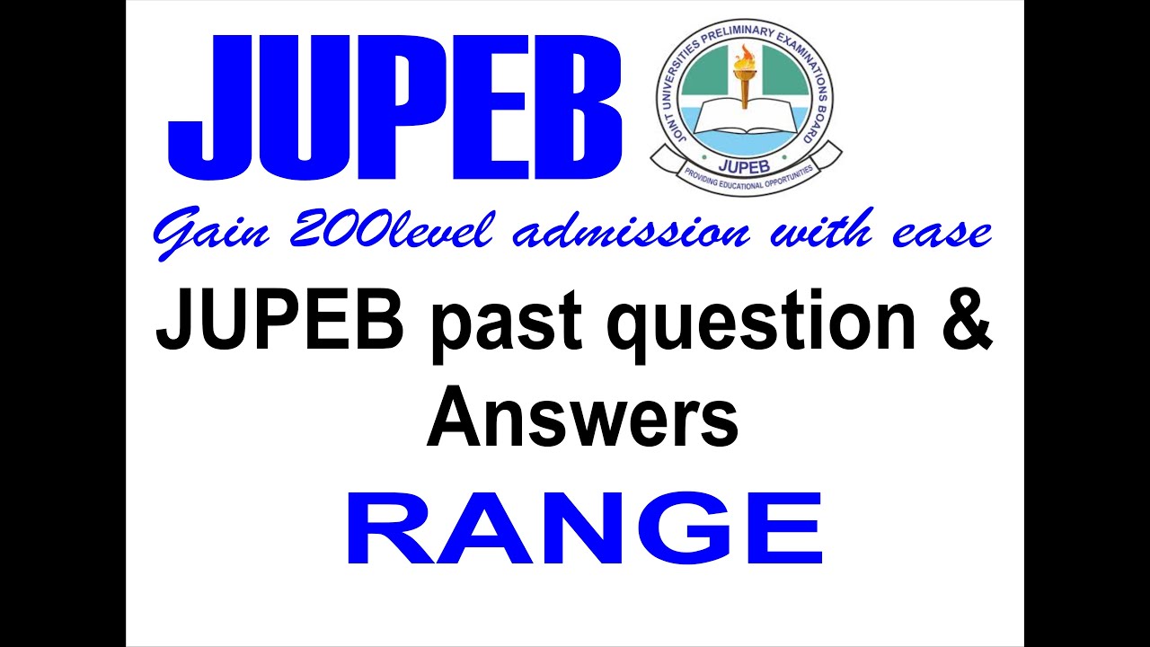 JUPEB 2015 biology past question 5 range - YouTube