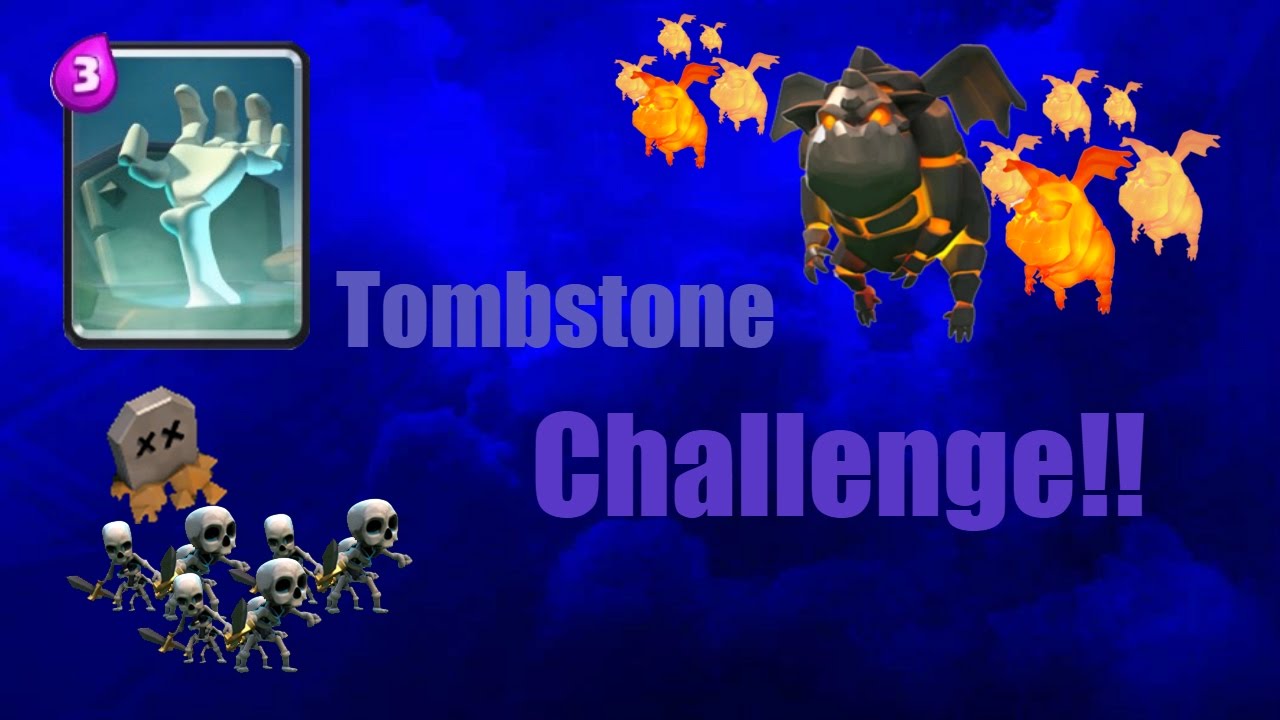 Clash Royale: Mini Tombstone Challenge! Lavahound freeze to win! - YouTube