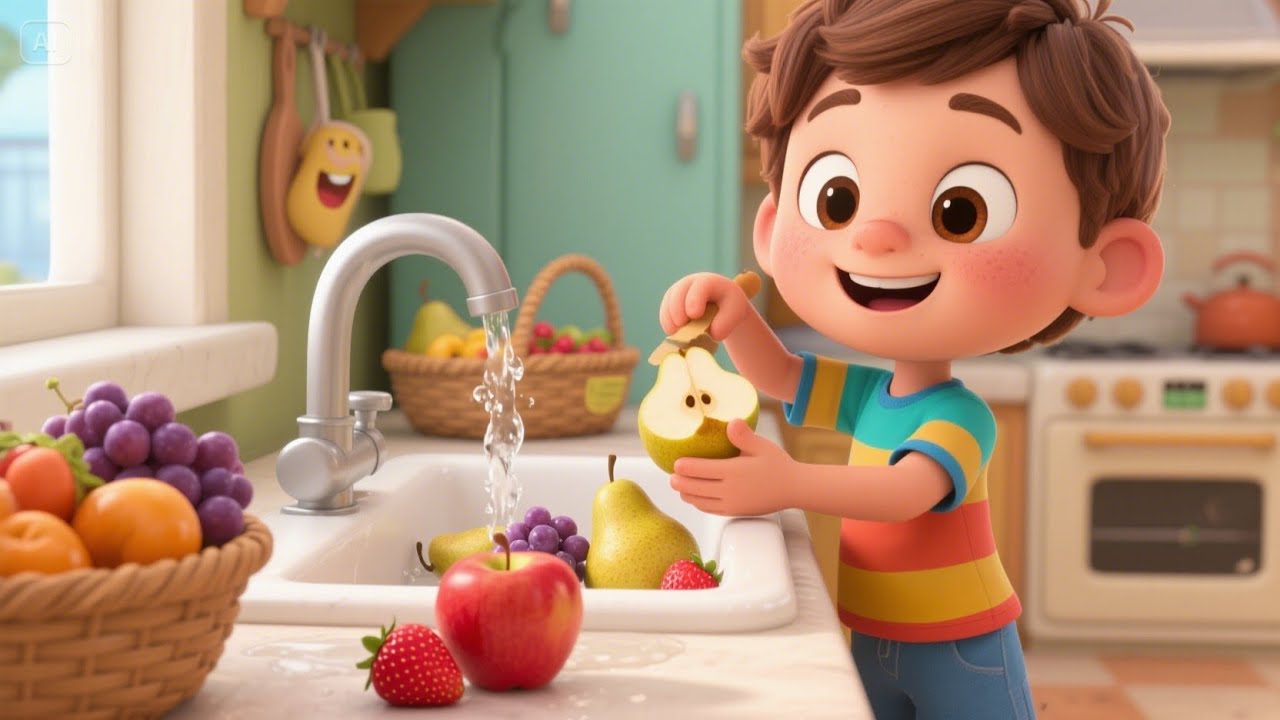 Helping Mom in the Kitchen | Fun Family Song for Kids | Learning and ...