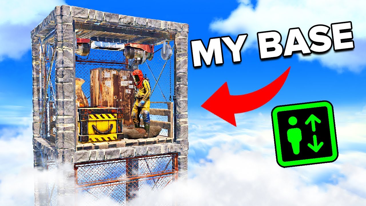 I built an ELEVATOR only base in Rust... - YouTube