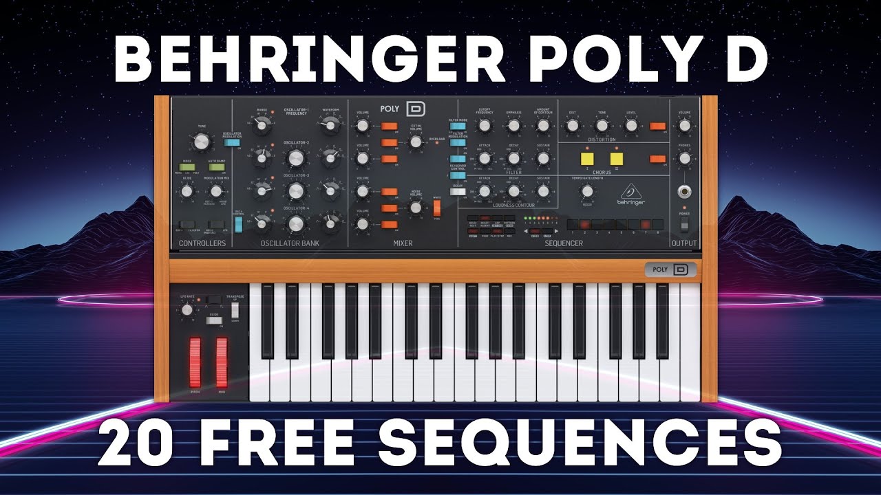 Behringer Poly D - 20 Free Sequences - YouTube