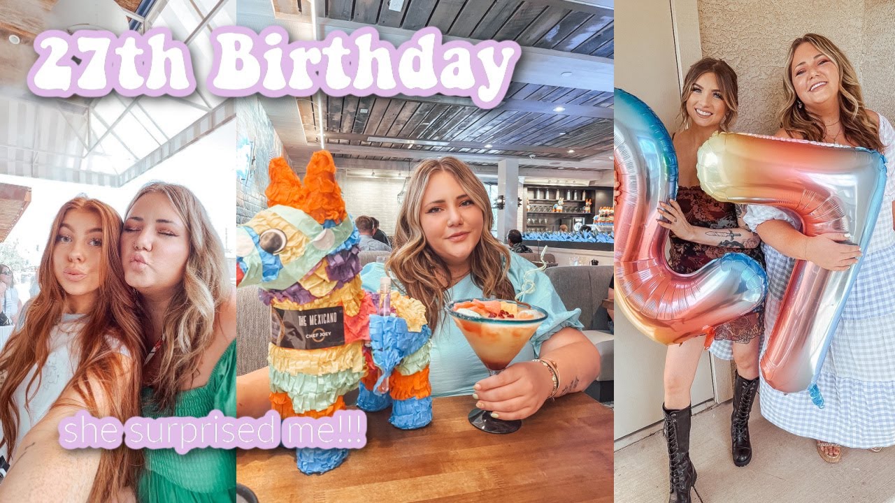 my 27th birthday vlog!!! Surprise visits, permanent jewelry + more ...