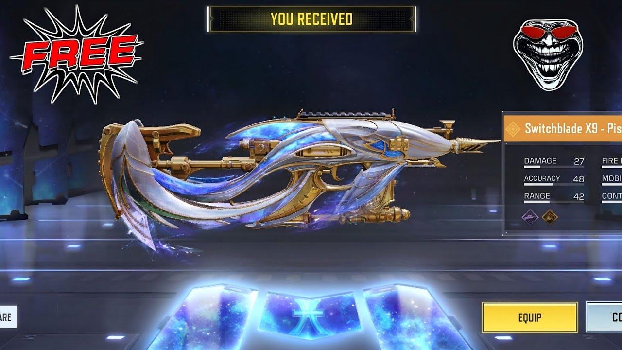 FREE Legendary Switchblade X9 Pisces in CODM | Zodiacs Series Draw CODM ...