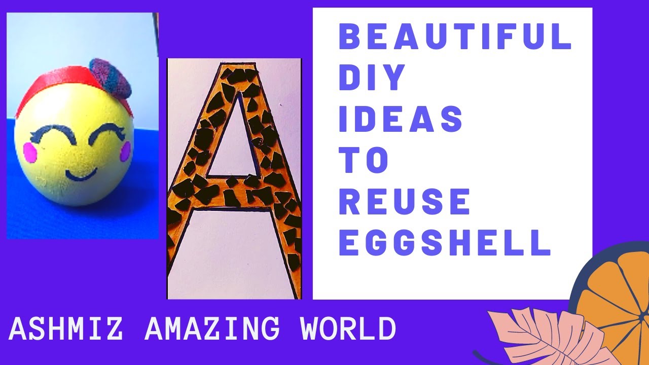 Beautiful crafts with eggshell| Ideas to reuse eggshell| #3Rs - YouTube