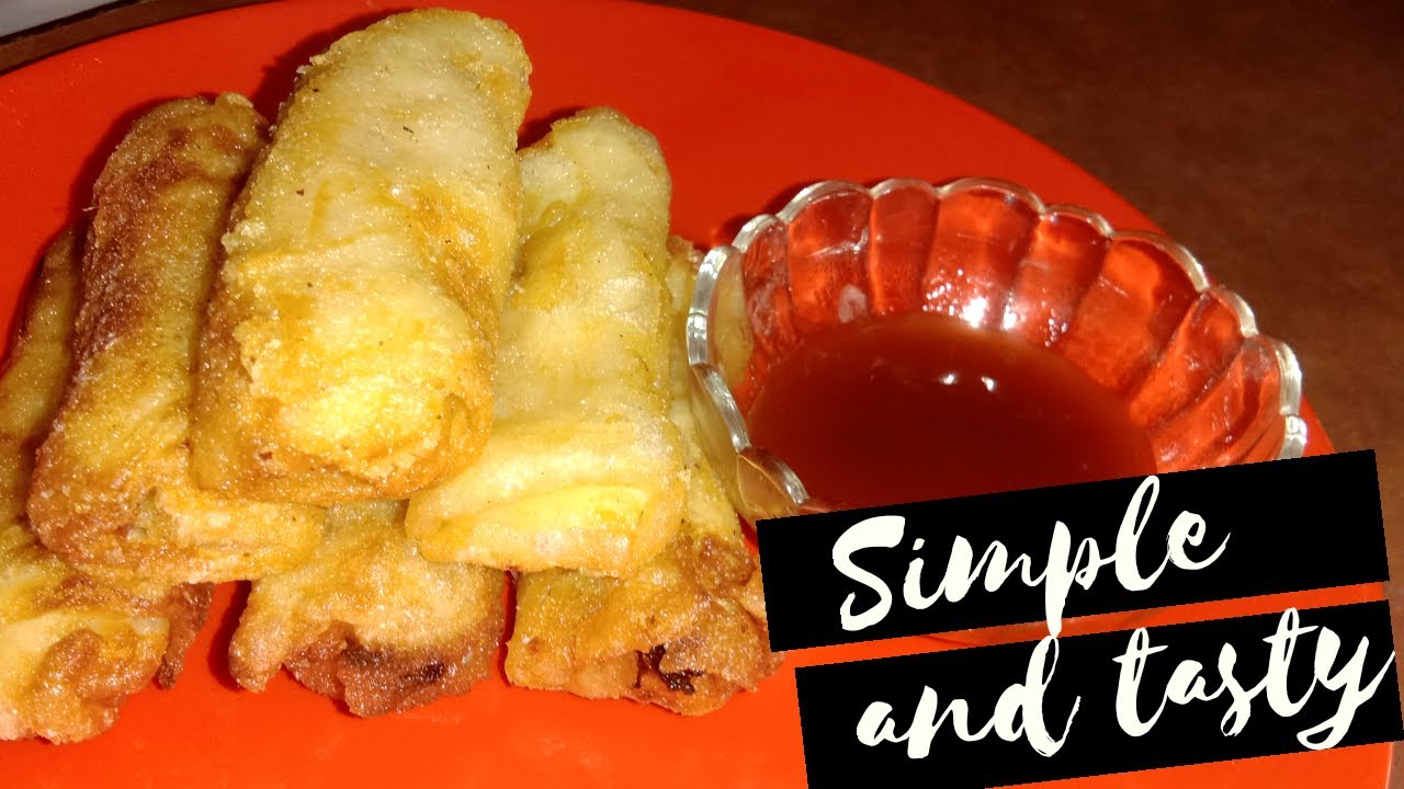 How to make spring roll SIMPLE EVENING SNACK - YouTube