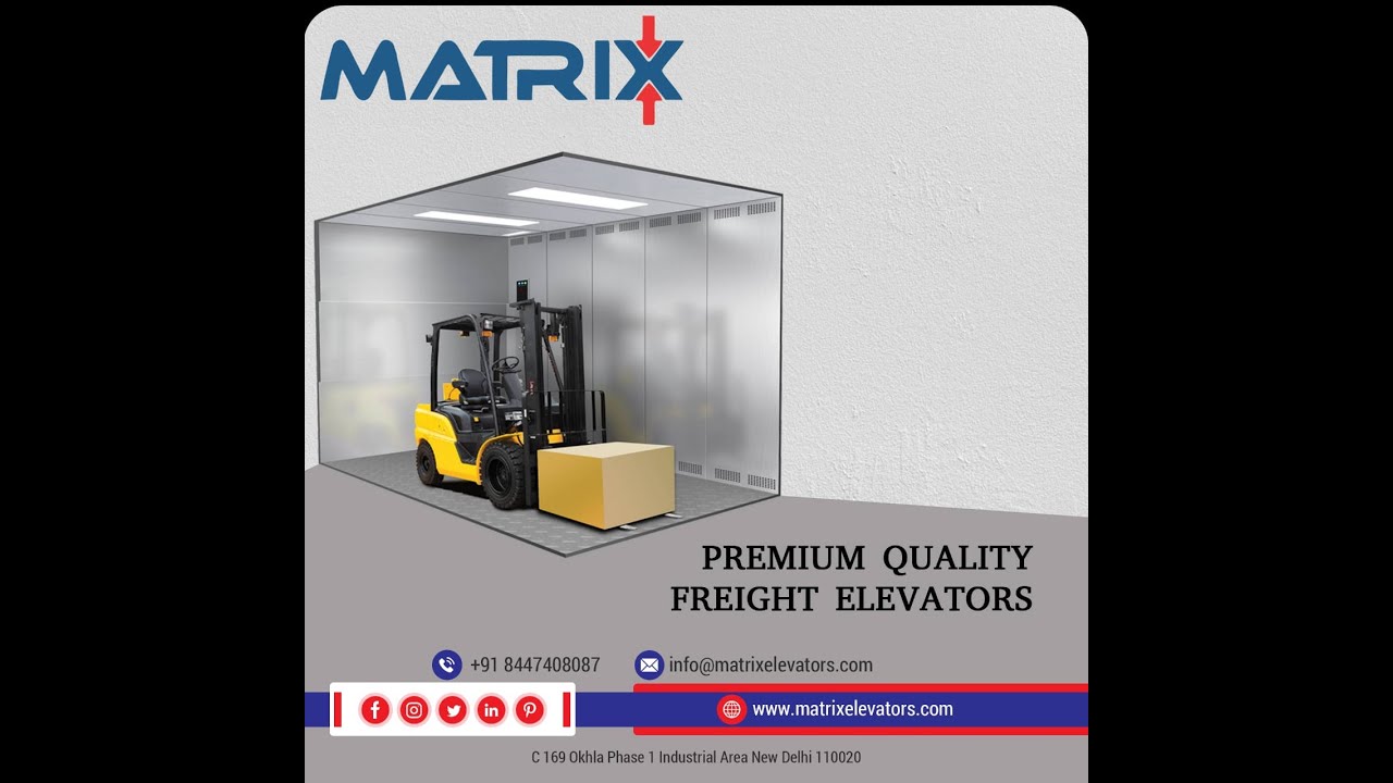 3 to 4 Ton Goods Elevator at LG Headquarters Noida By Matrix Elevators ...