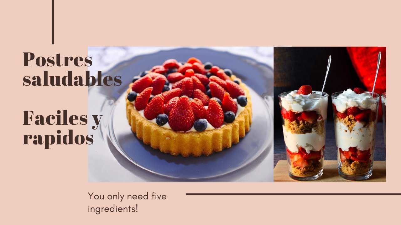 Postres saludables - Curso online de postres saludables - Recetas de ...