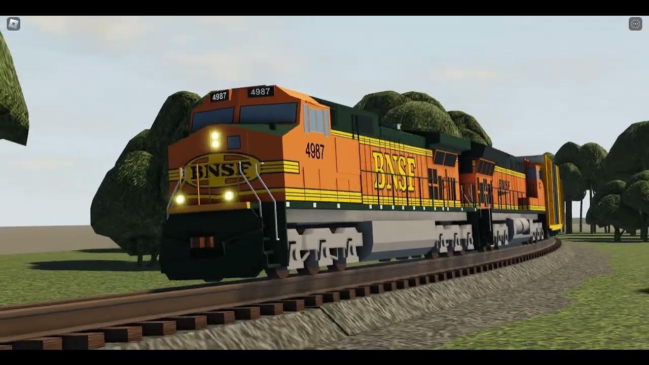 BNSF manifest Train in Ro-Scale Southline District - YouTube