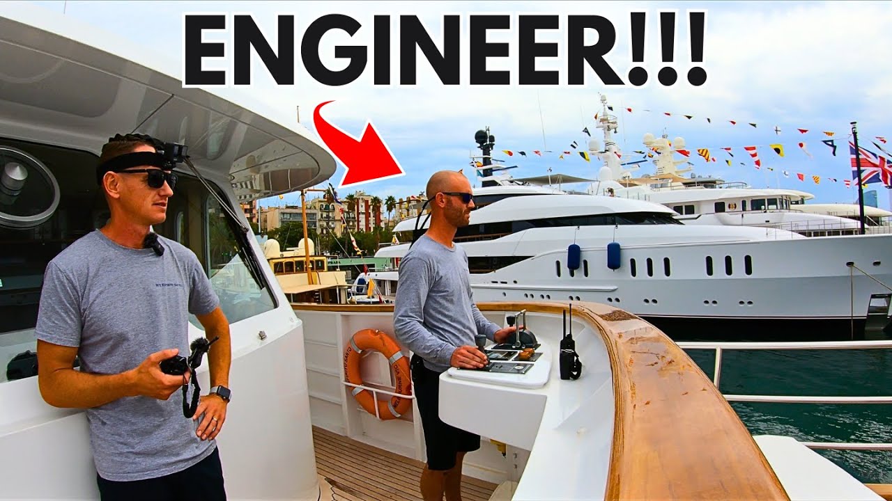 Chief Engineer Docking a Yacht!!! - YouTube