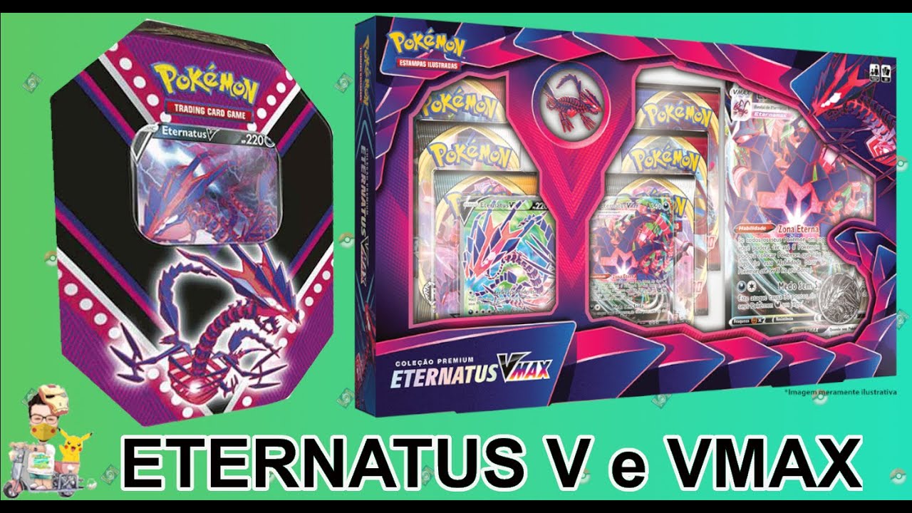 BOX ETERNATUS VMAS + LATA ETERNATUS V - POKEMON TCG - COPAG ...