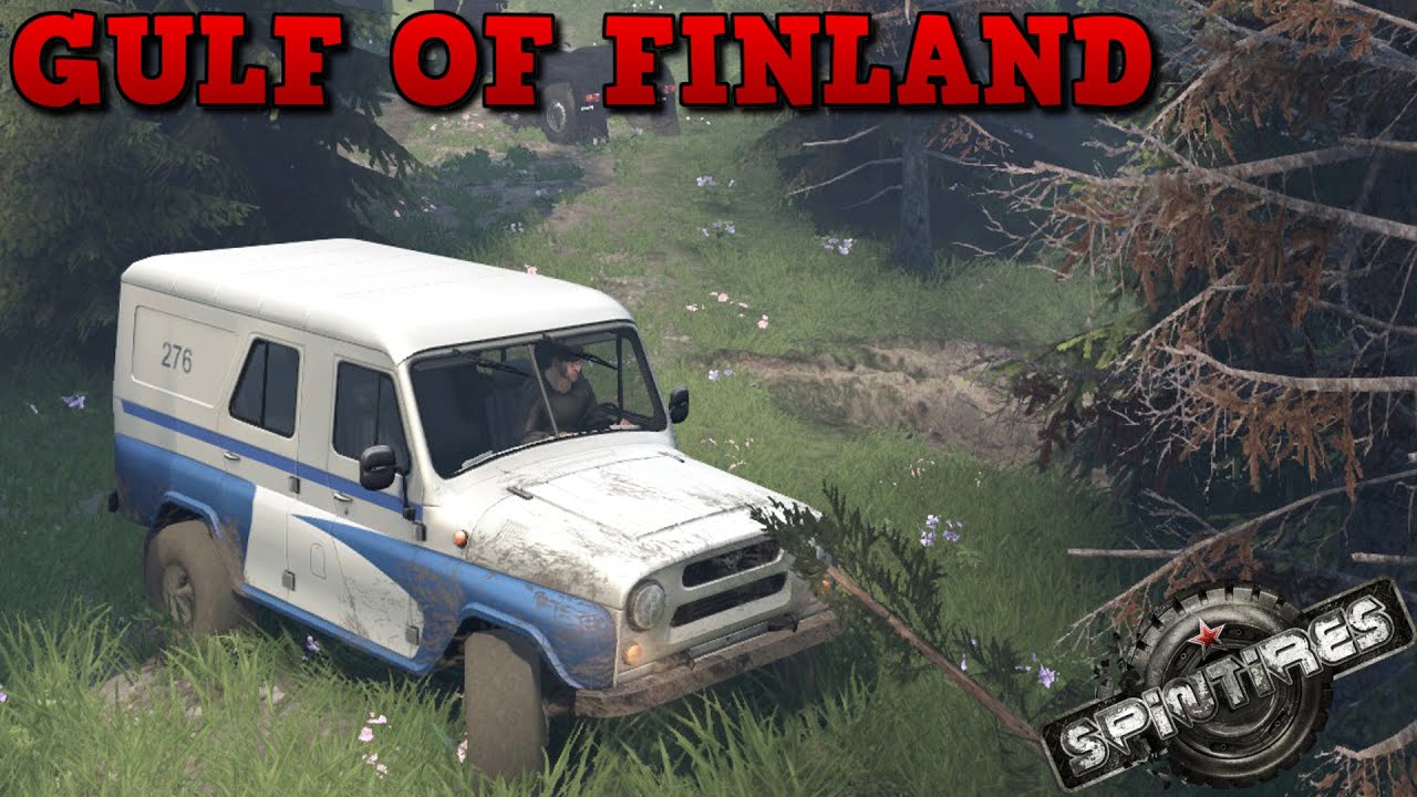 SpinTires | Gulf Of Finland | Map Mod | Uaz 469 - YouTube