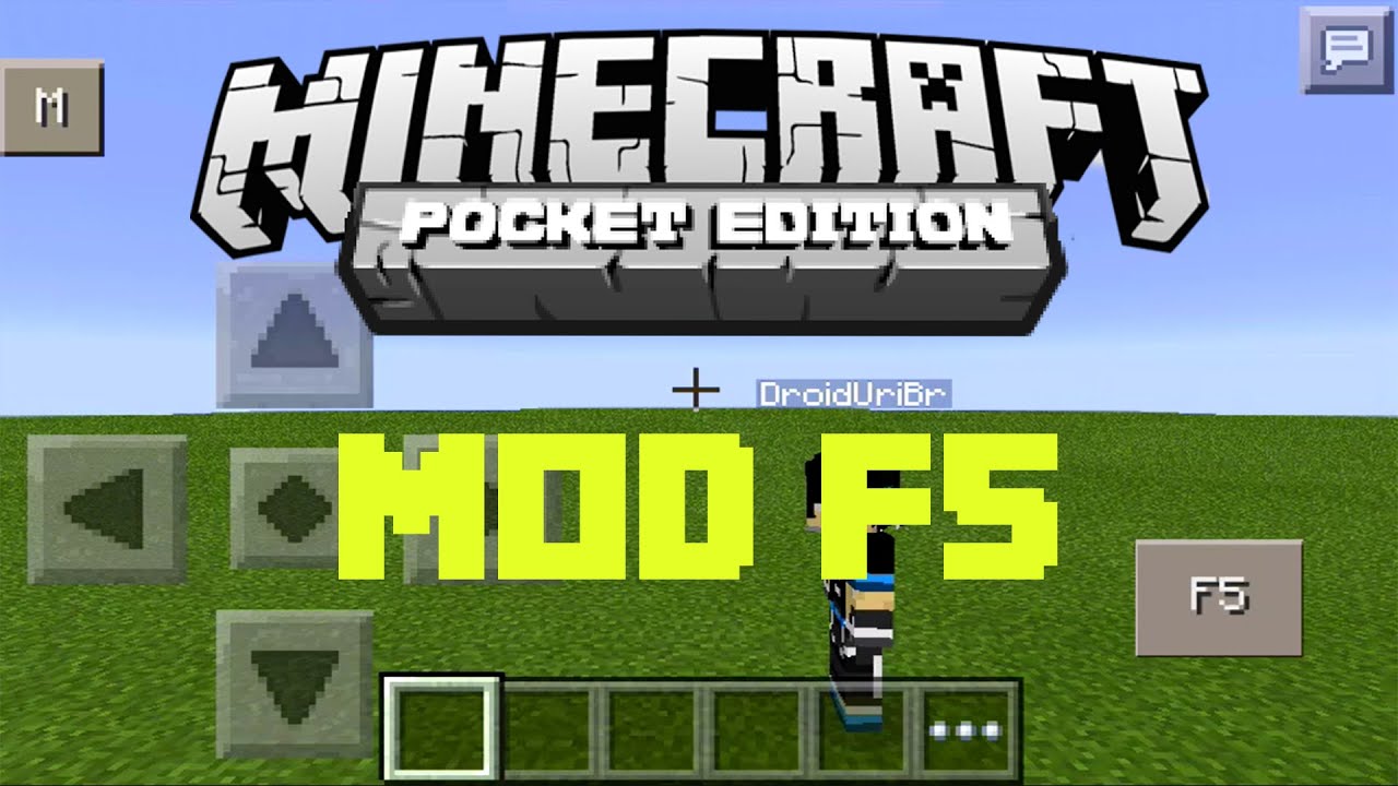 MOD F5 | MINECRAFT PE 0.10.5 - YouTube