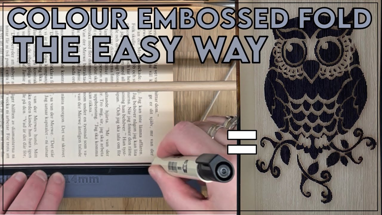 Cut & Fold / Colour Embossed Fold Easy with marker / Cut and Fold / 180 ...