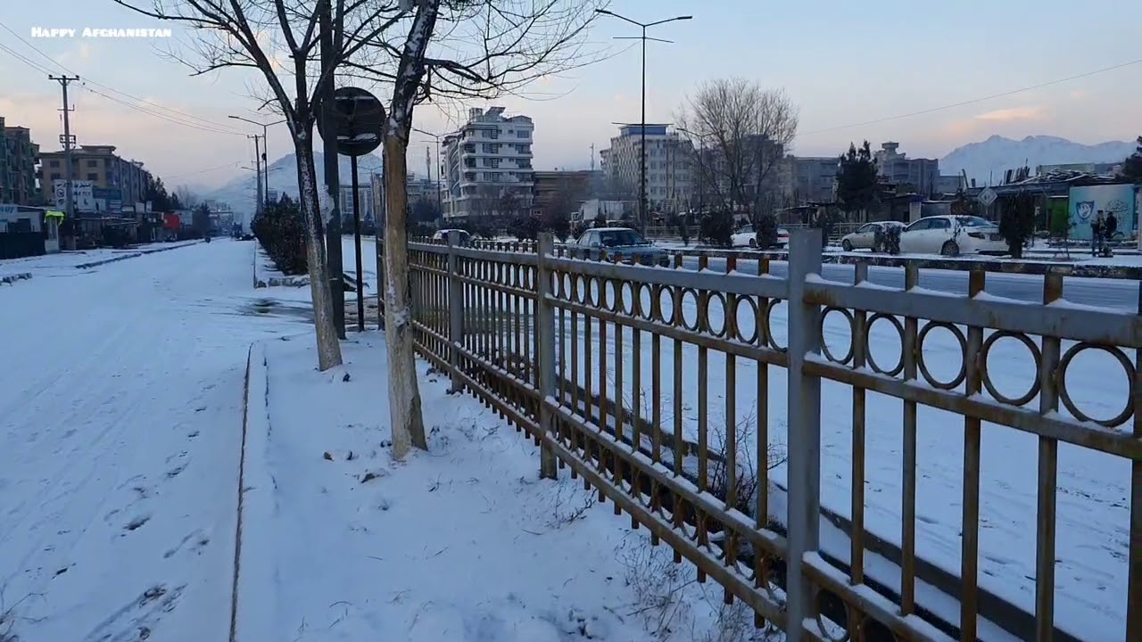 Second Snowfall of the Kabul City Afghanistan - YouTube