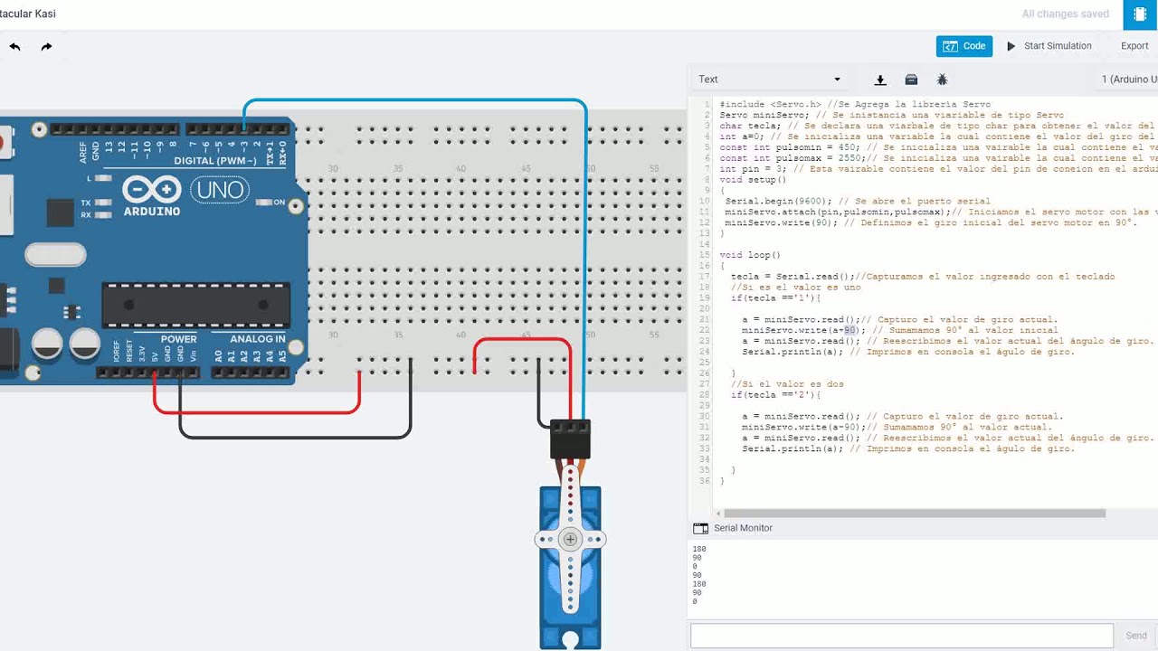 Control de un servo motor -Esan - YouTube