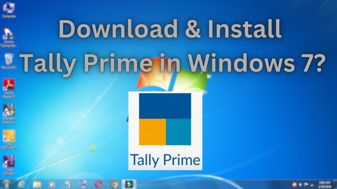 How to Download & Install TallyPrime in Windows 7? Computer/Laptop - YouTube