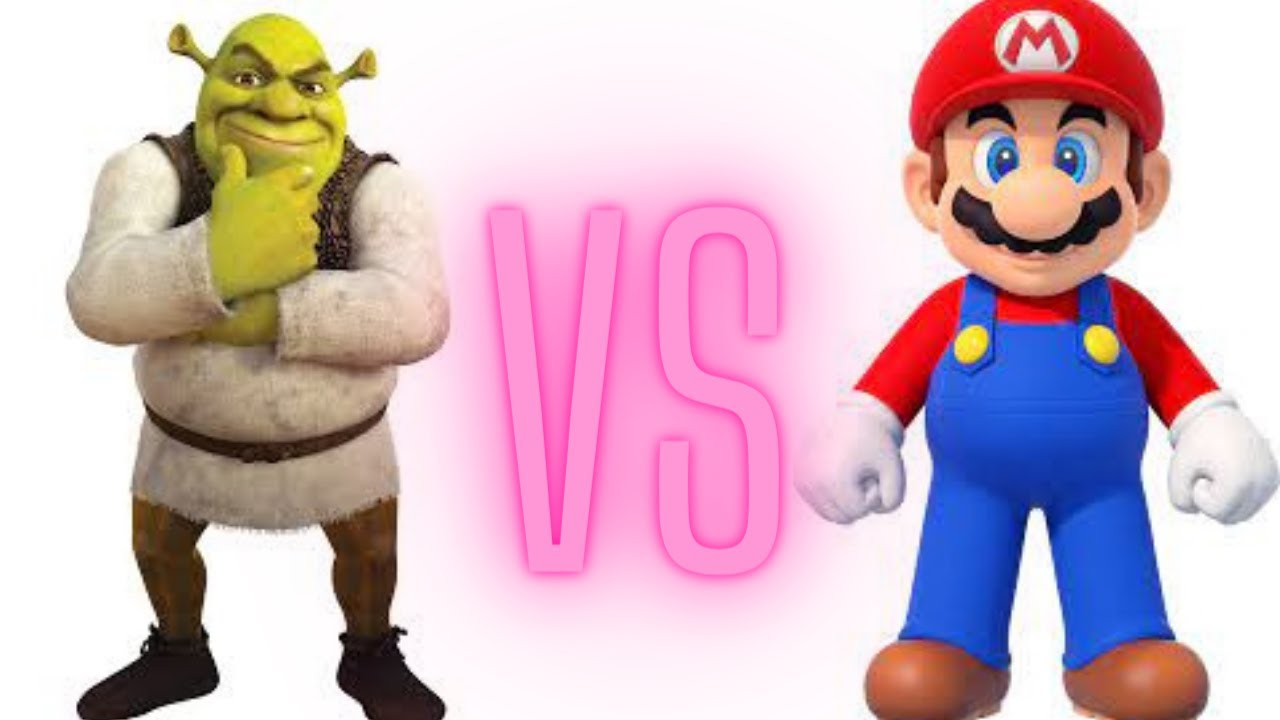 GRAN PELEA!! Shrek VS Mario 💀 - YouTube