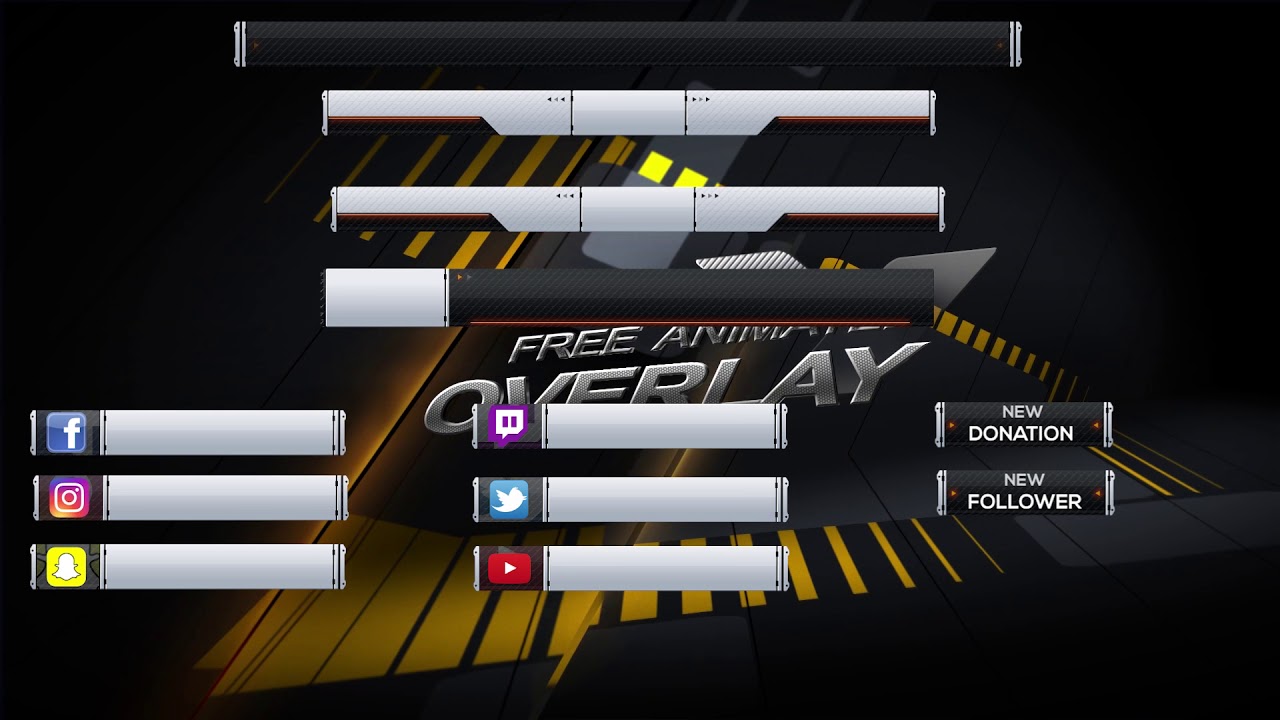 FREE ANIMATED OVERLAY / Overlay Custom - YouTube