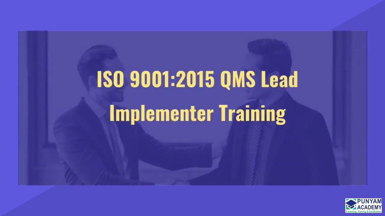 ISO 9001 Lead Implementer Training - Online Course - YouTube