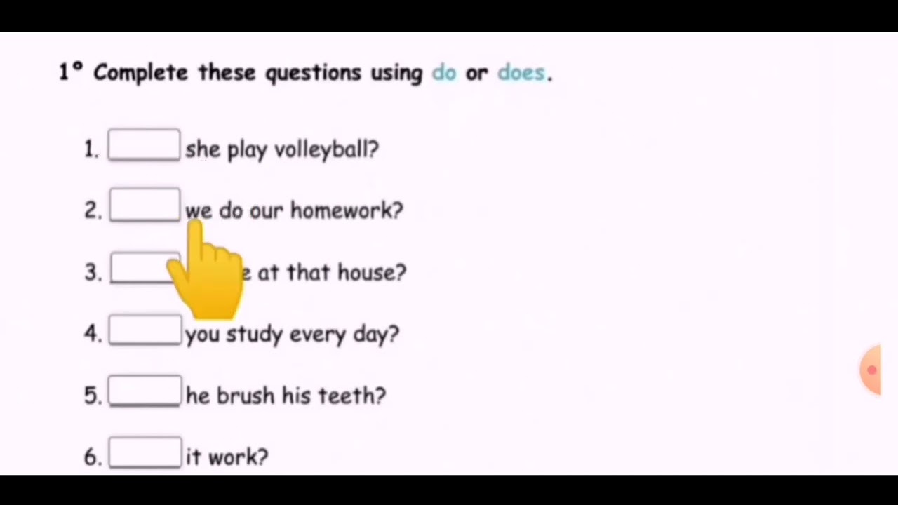 verb to do (Question form) - YouTube