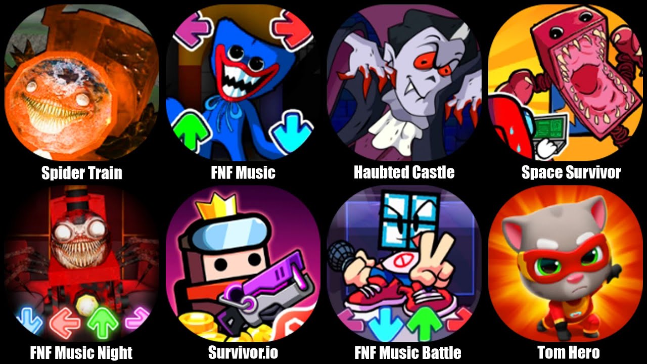 Spider Train Survival Shoot, Tom Hero, FNF Music Battle, FNF Music ...