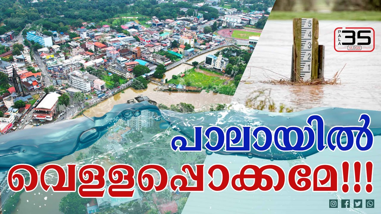 കരകവിഞ്ഞു മീനച്ചിലാർ, കൃത്യമായ മുൻകരുതലിൽ പാലാക്കാർ l PALA 35 VLOGS l ...