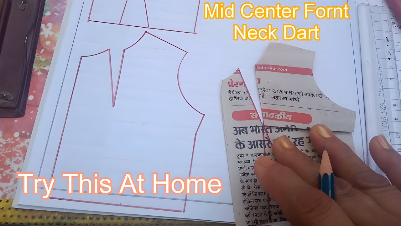 Mid Center Front Neck Dart Tutorial: Flawless Fitting Secrets! - YouTube