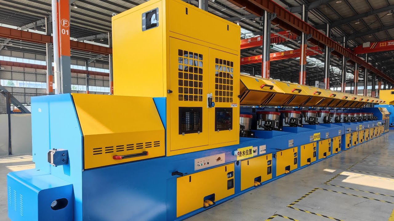 Spring wire drawing machine for Indonesian customer - YouTube