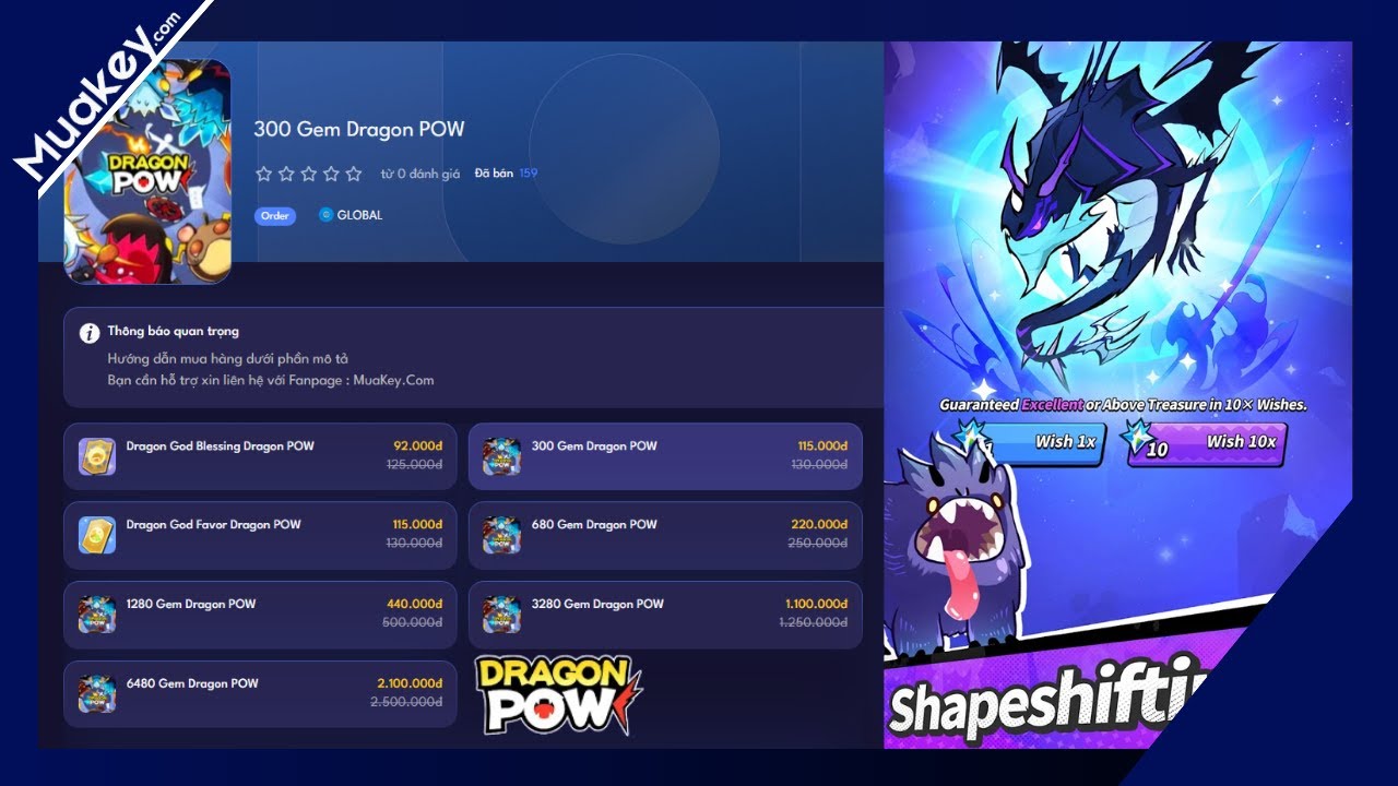 Hướng Dẫn Nạp Các Gói Gem Của Game Mới Ra Mắt Dragon Pow Và Hướng Dẫn ...