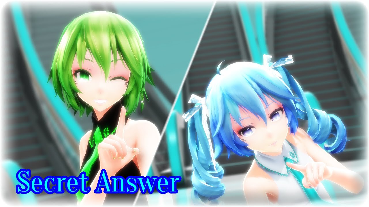 【MMD】XYZ -"Secret Answer"【Tda GUMI×Miku】 - YouTube