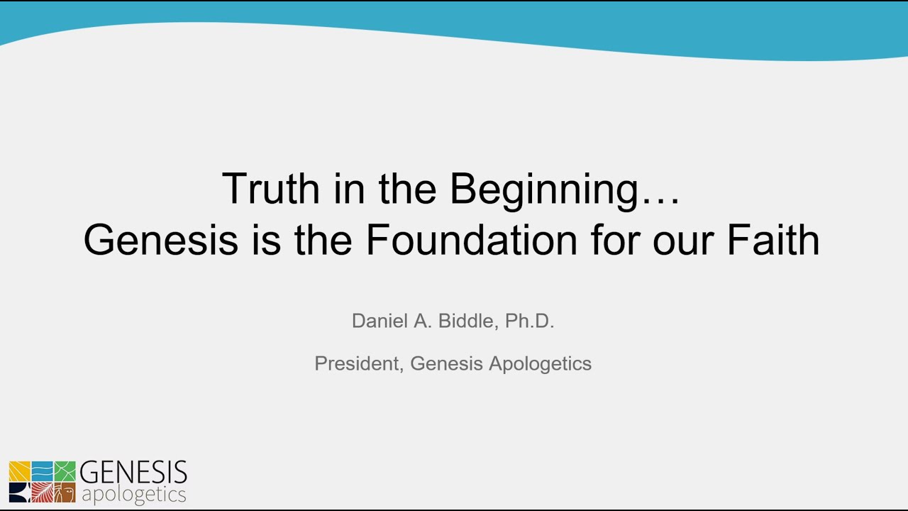 3-23-25 PM, Truth in the Beginning, Genesis is the Foundation for our ...