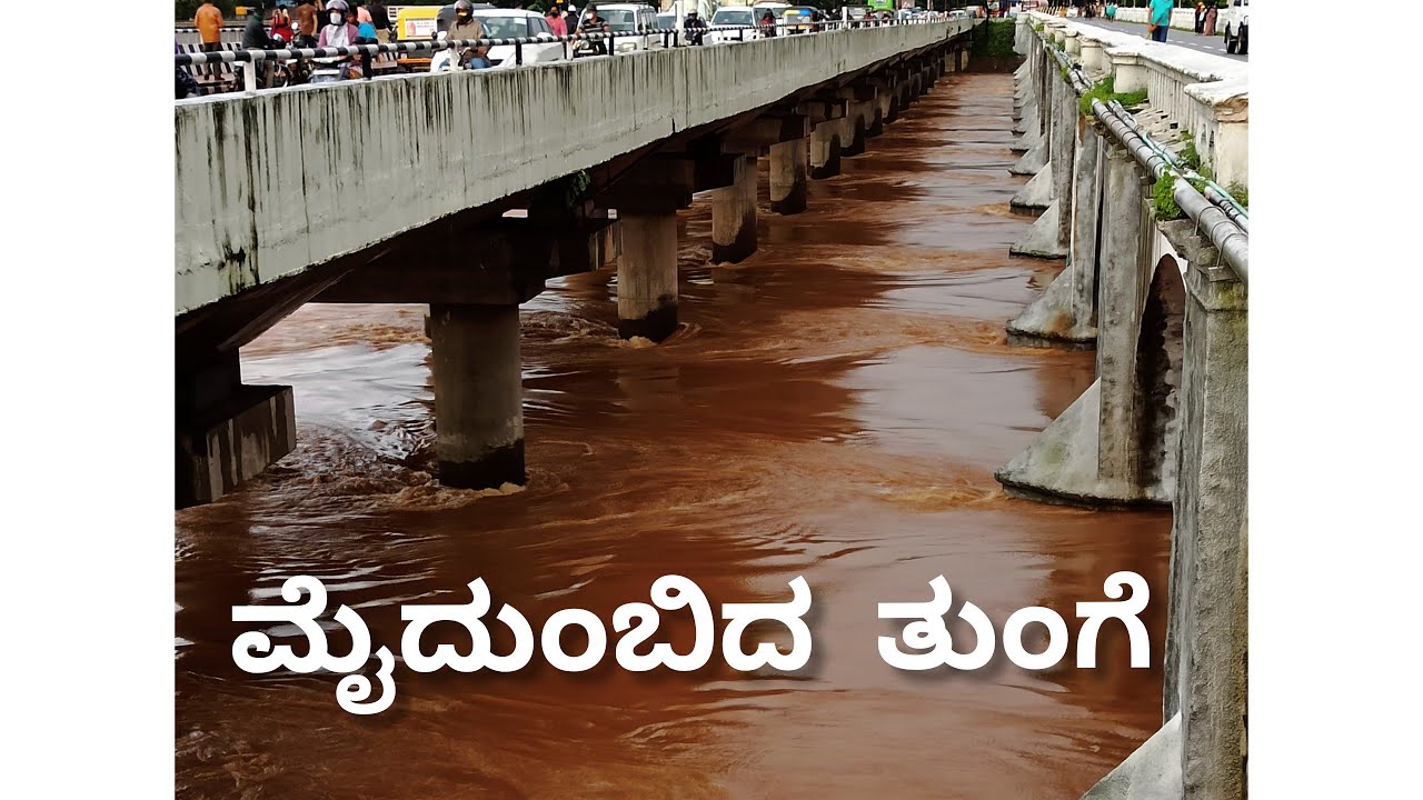 SHIMOGA TUNGA RIVER| ಮೈದುಂಬಿದ ತುಂಗೆ| Sharath Chandra - YouTube