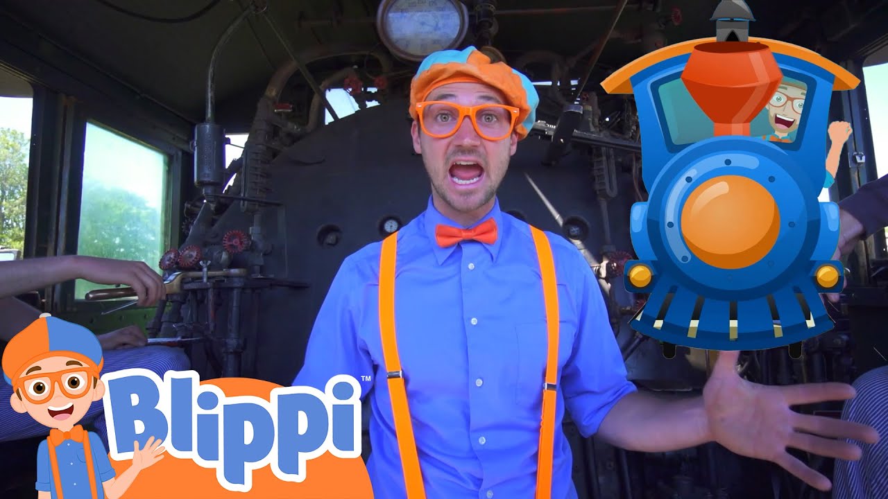 Blippi Explores A Steam Train | Learning Trains For Kids - YouTube