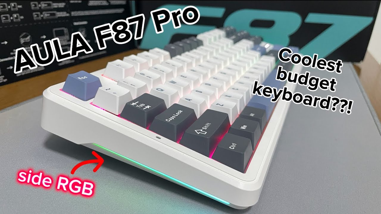 AULA F87 PRO | Unboxing + Sound Test | Coolest Fullybuilt RGB Keyboard ...