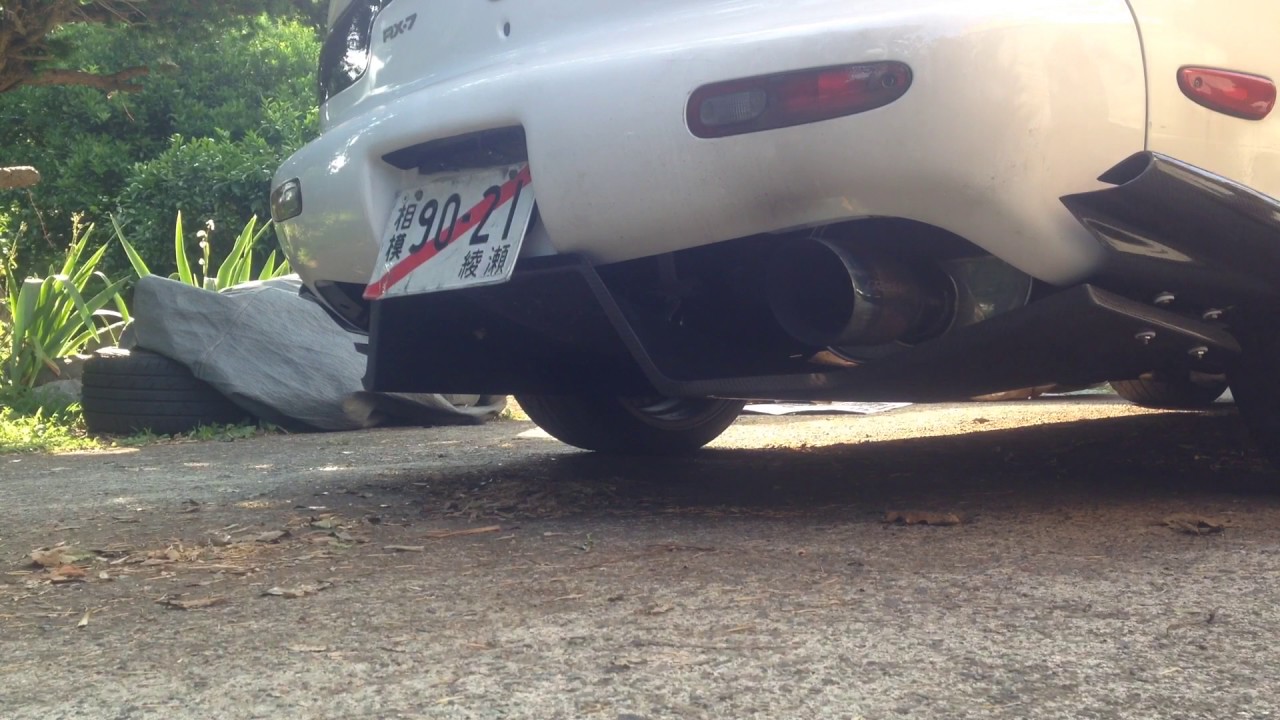 Mazda RX7 FD3S Greddy Super Turbo Exhaust sound clip - YouTube