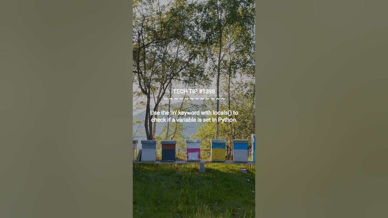 Check if a Variable is Set in Python | 2025-11-12 | #Shorts #TechTips #webdevelopmenttips - YouTube