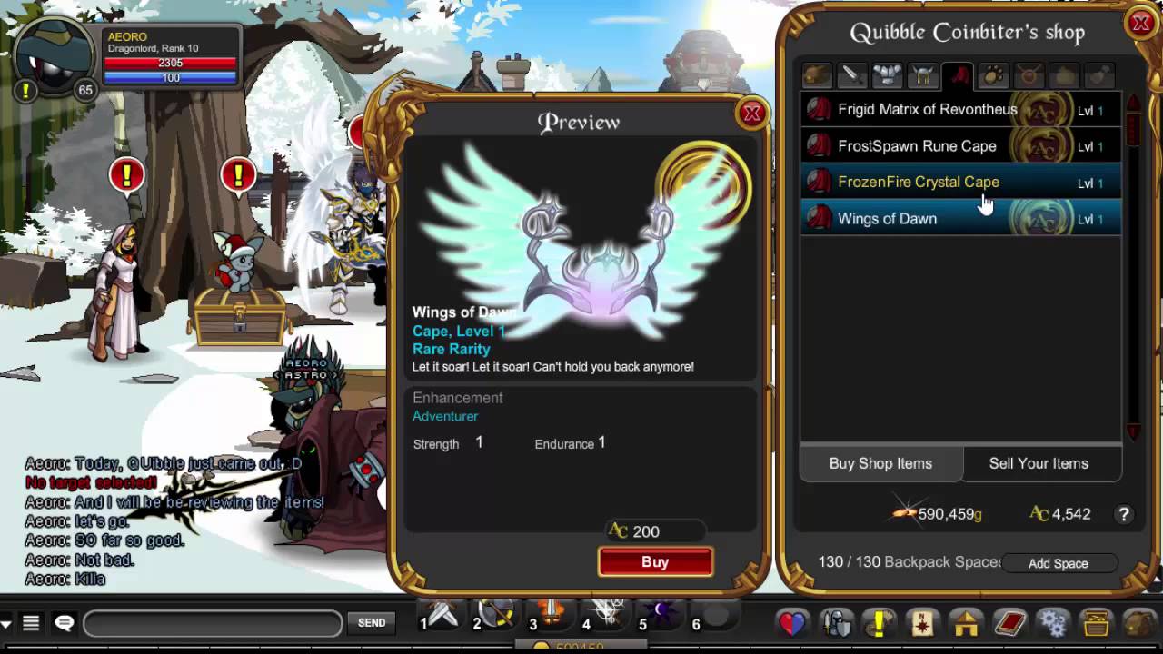 AQW Quibble Frostvale Shop 2014 Christmas + Cryomancer Merge Shp - YouTube
