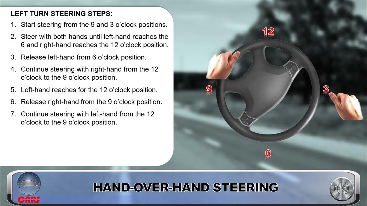 HAND OVER HAND STEERING - YouTube