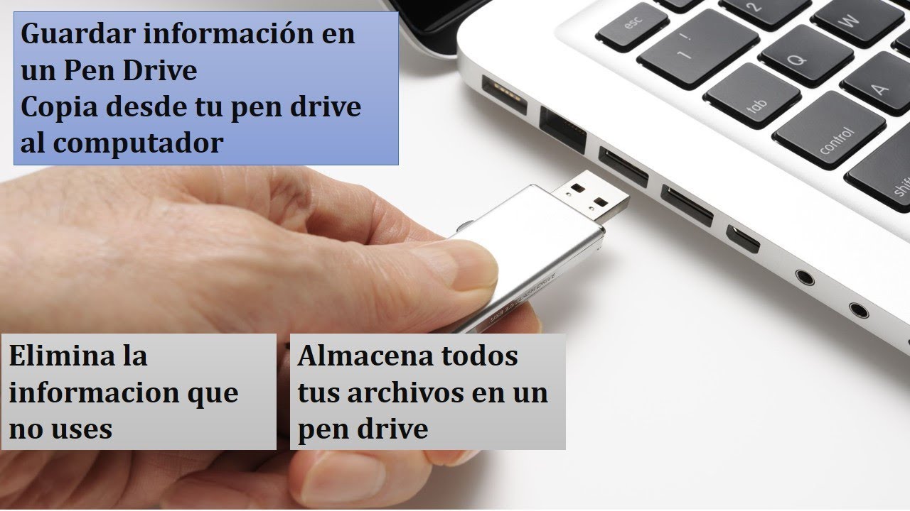 Cómo guardar, copiar y eliminar información de un PENDRIVE. 3 formas ...