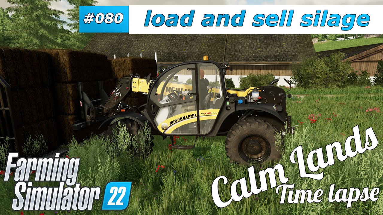 Farming Simulator 22 🚜 Calm Lands 🌻 harvest sunflower, sell silage and ...