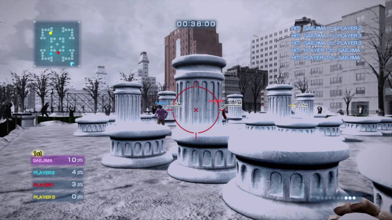 Yakuza 5 Winter Combat | "Battle Royal Expert" Snowball Fight - YouTube