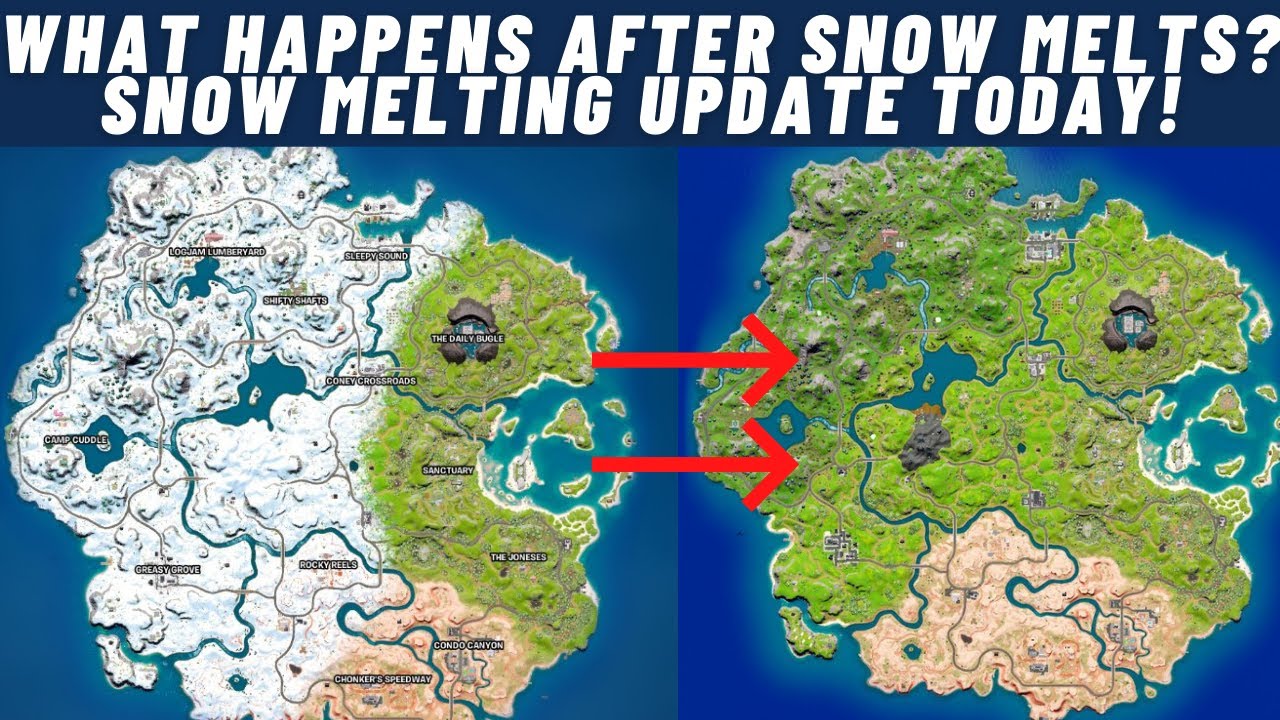 Fortnite *NEW* Snow Melting Update Today! What happens after Snow Melts ...