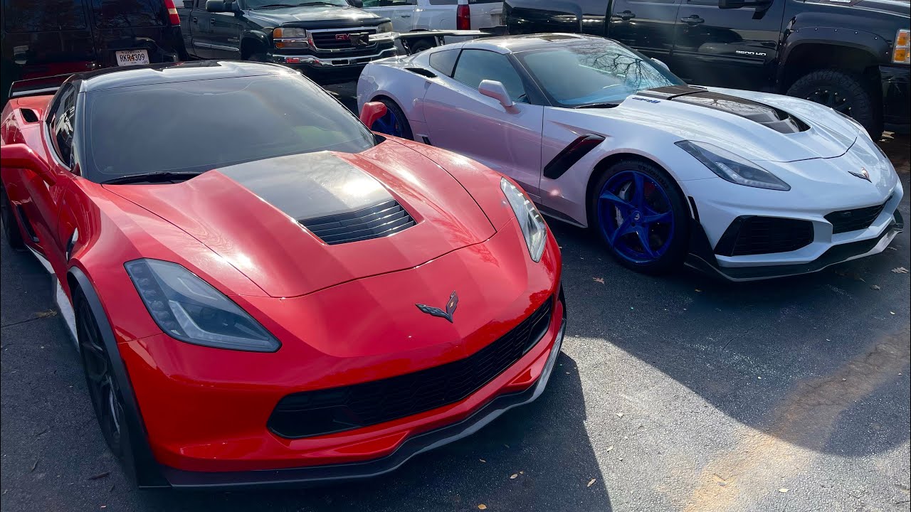 LIL BABY C7 CORVETTE ZR1!! & 700hp Z06 First Drive Reaction - YouTube