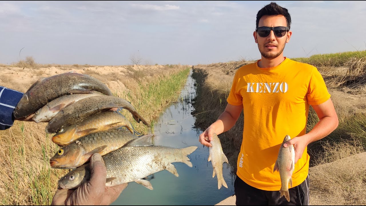 Fishing in shallow water - YouTube