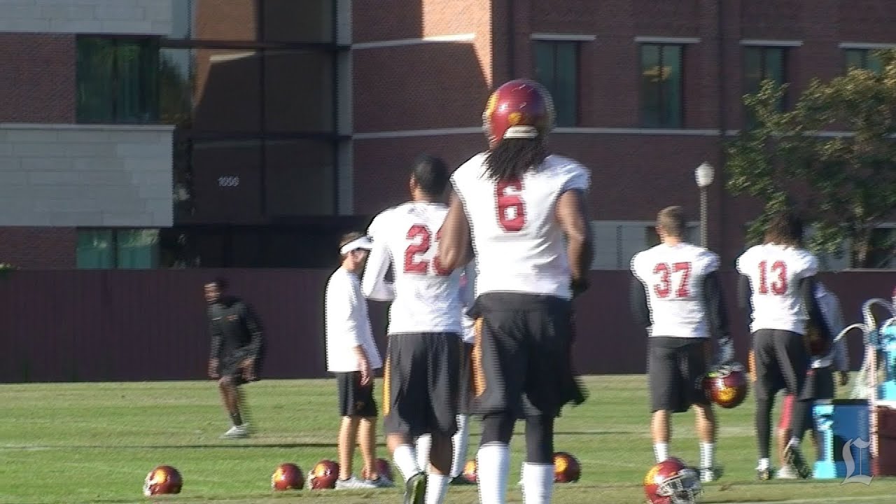 Josh Shaw returns to USC practice: USC Now - YouTube