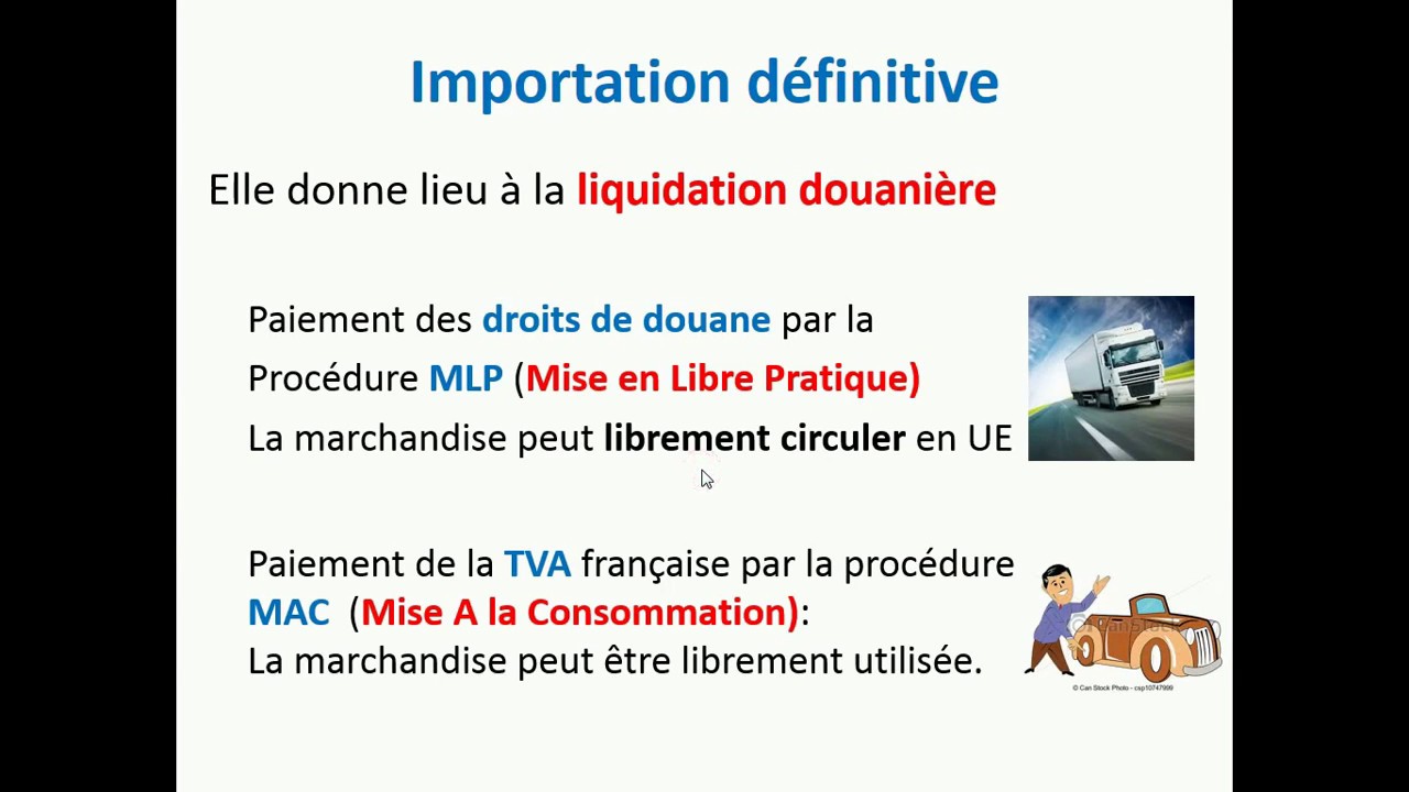 régimes douaniers - YouTube