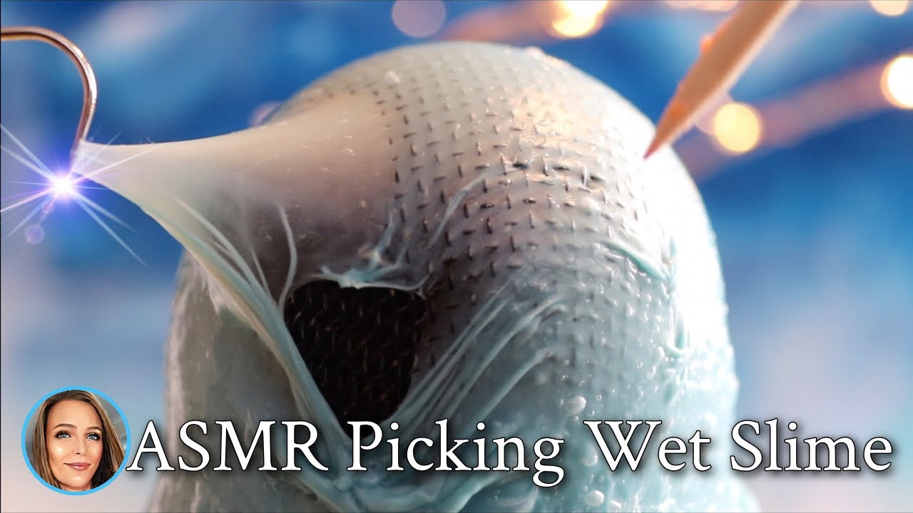 ASMR - Metal Picking and Peeling Wet Slime off of my Blue Yeti - super ...