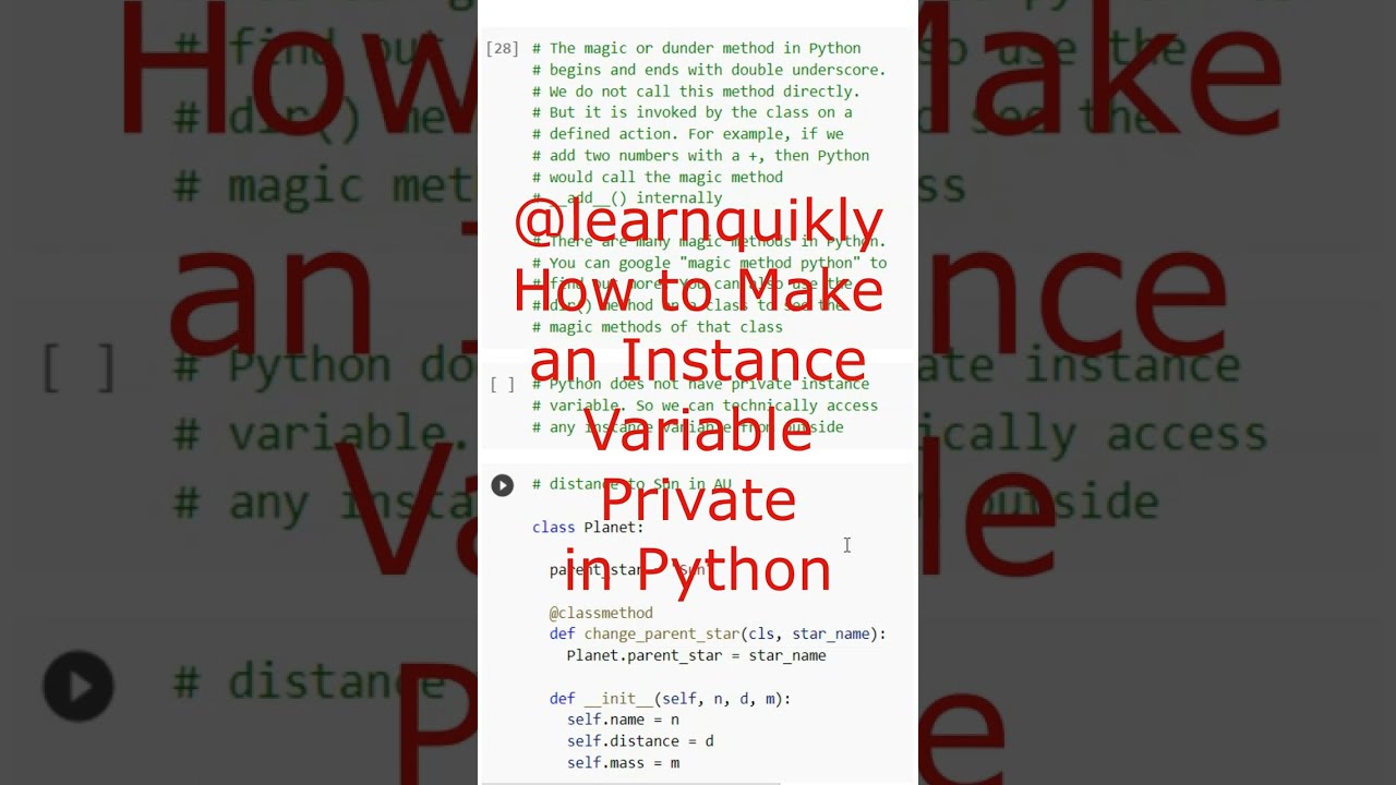How To Make Instance Variable Private In Python python education how-to-make-instance-variable-private-in-python-python-education
